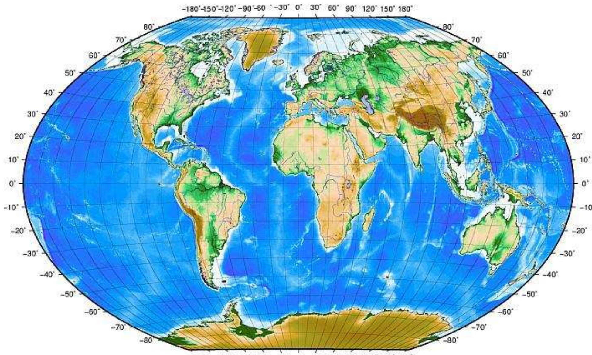 Earth’s surface, the distance between the lines of latitude
