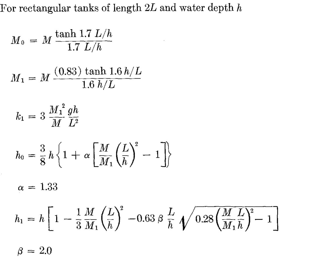 (PDF) The dynamic behavior of water tanks Housner