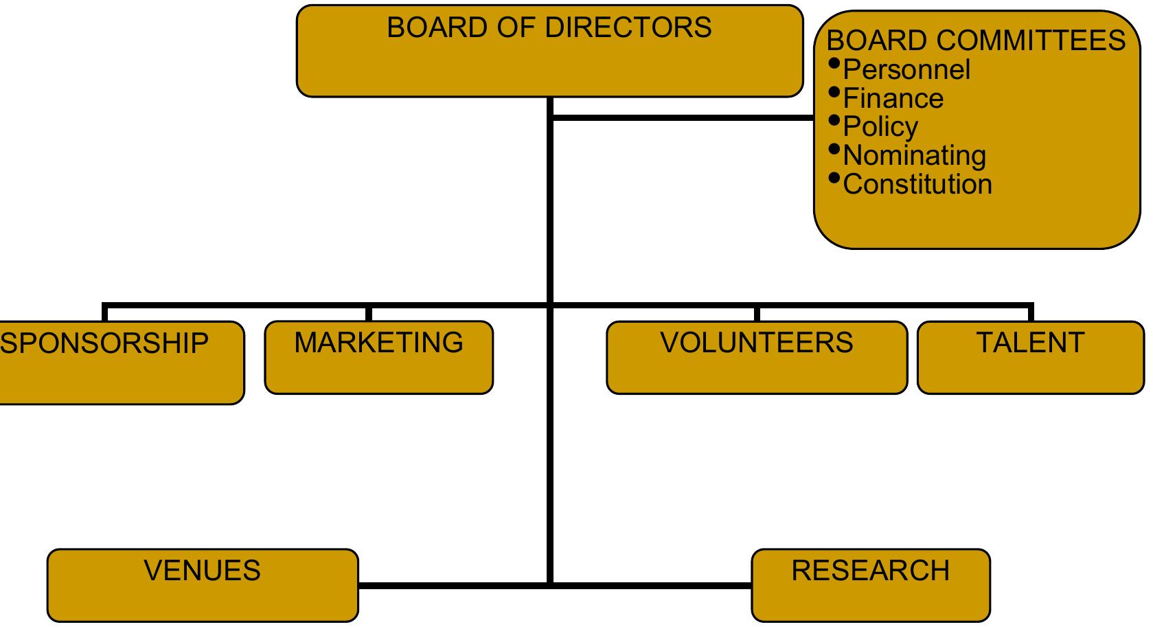 Functional-based organization structure with governing