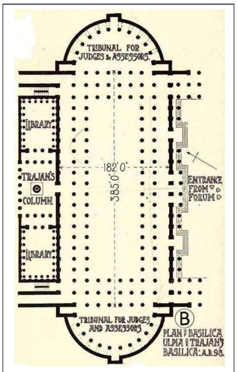 8: plan of basilica ulpia (ad 97-117)