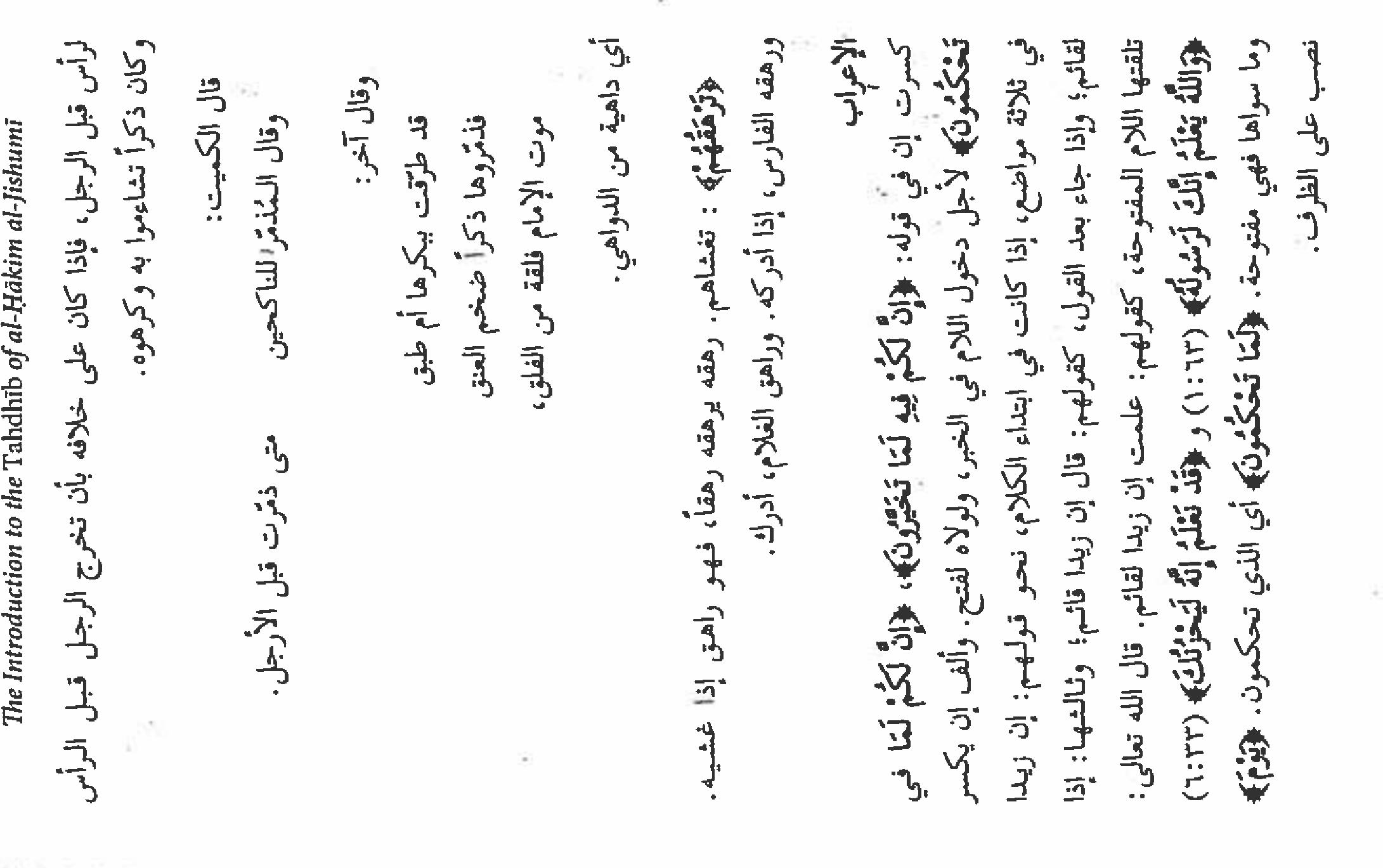 Figure 6 - Towards a Reconstruction of the Mutazila