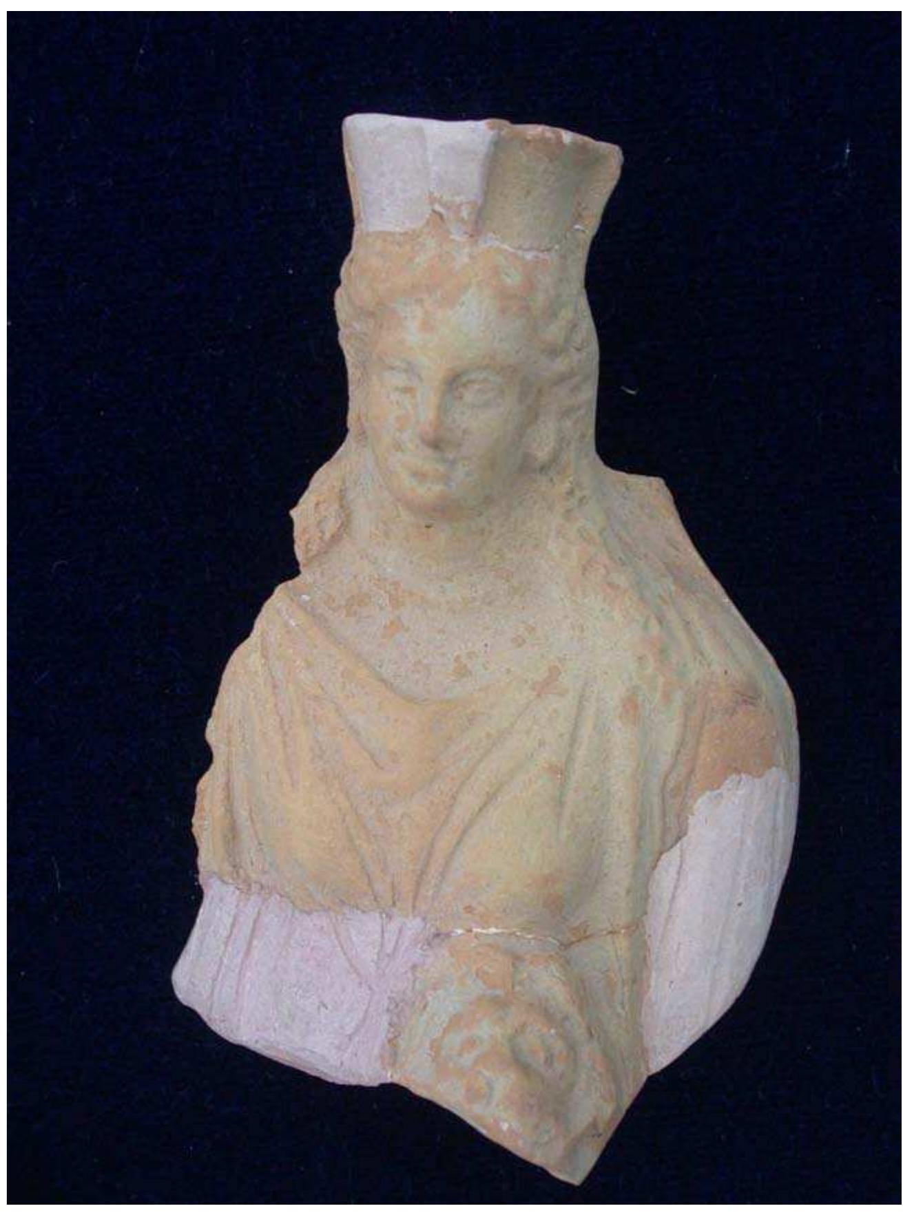 Fragmented terracotta from albesti from the 4th century b.c.