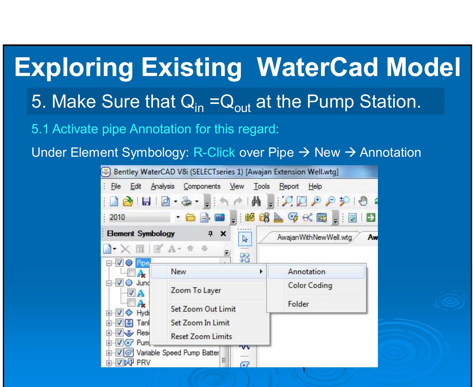 Figure 19 - My Second Tutorial in WaterCad (Modeling