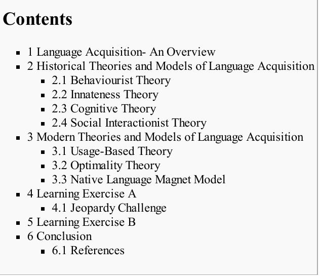 Language acquisition- an overview language acquisition is