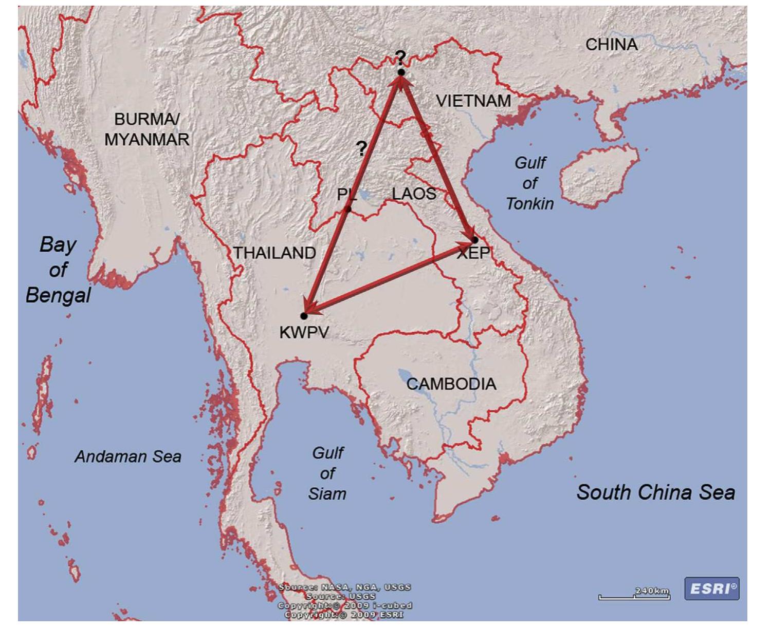 Map showing the known prehistoric copper production sites in