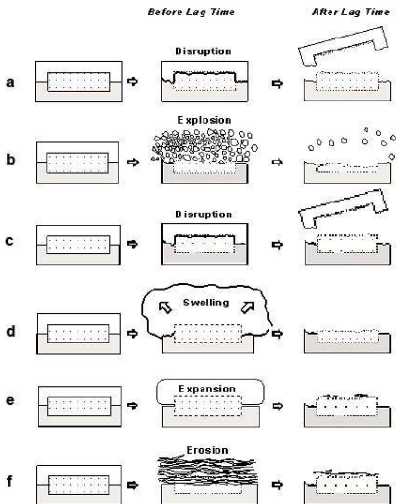 : schematic dissolution process for drug release from