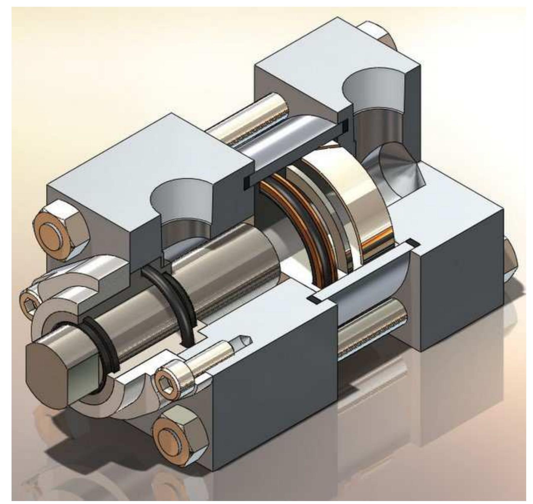 A typical pneumatic cylinder consists of a piston, piston