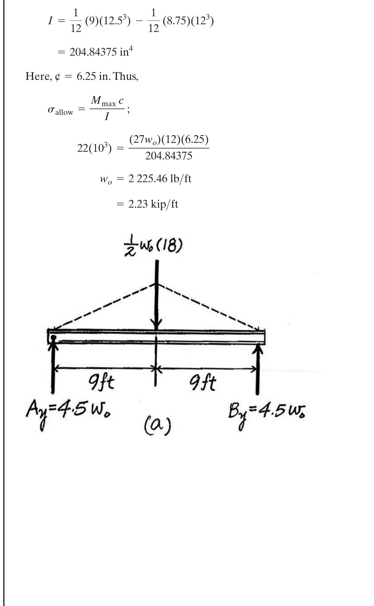 The moment of inertia of the cross-section about the neutral