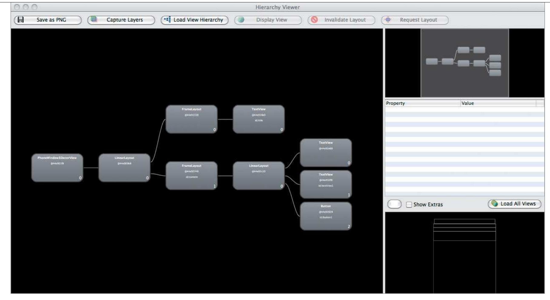 Hierarchy viewer figure 1.16 the hierarchy /iewer displaying