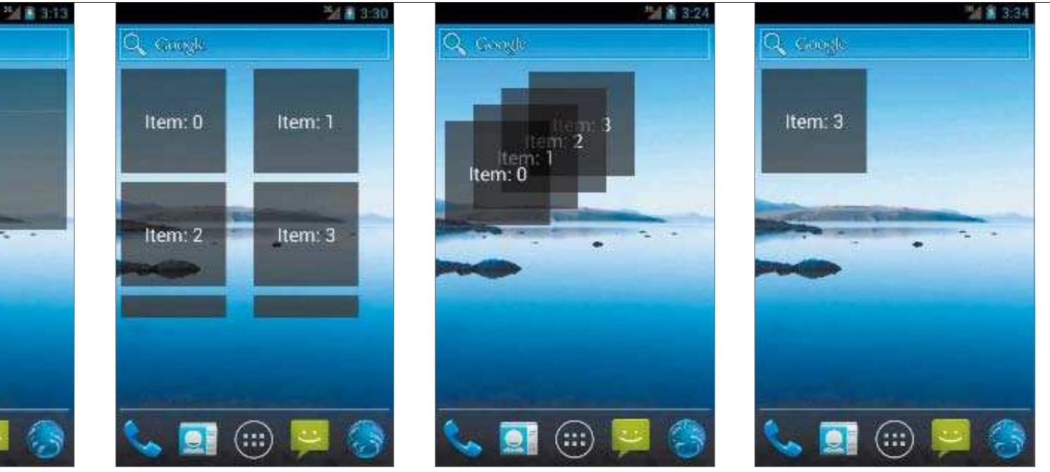 3 the view types available to display in a collection