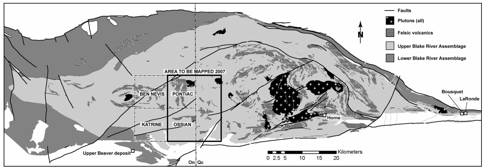3. simplified geologic map of the central part of the blake