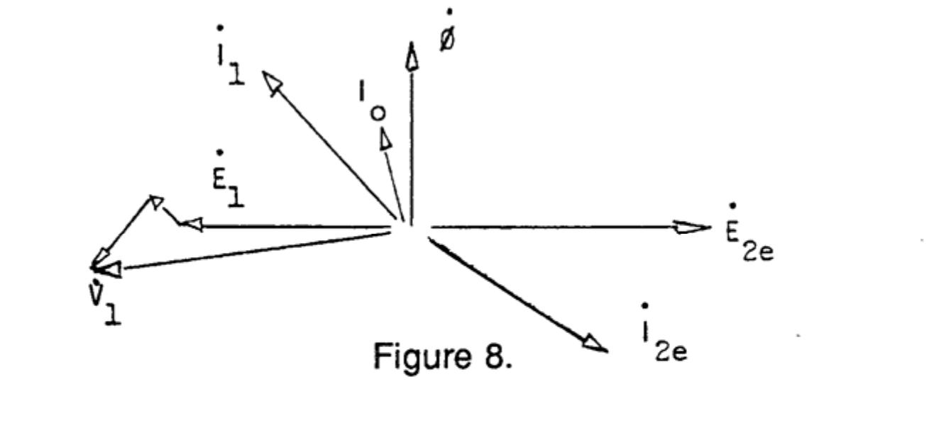We may redraw figure 7 as figure 8 where rotor voltage and