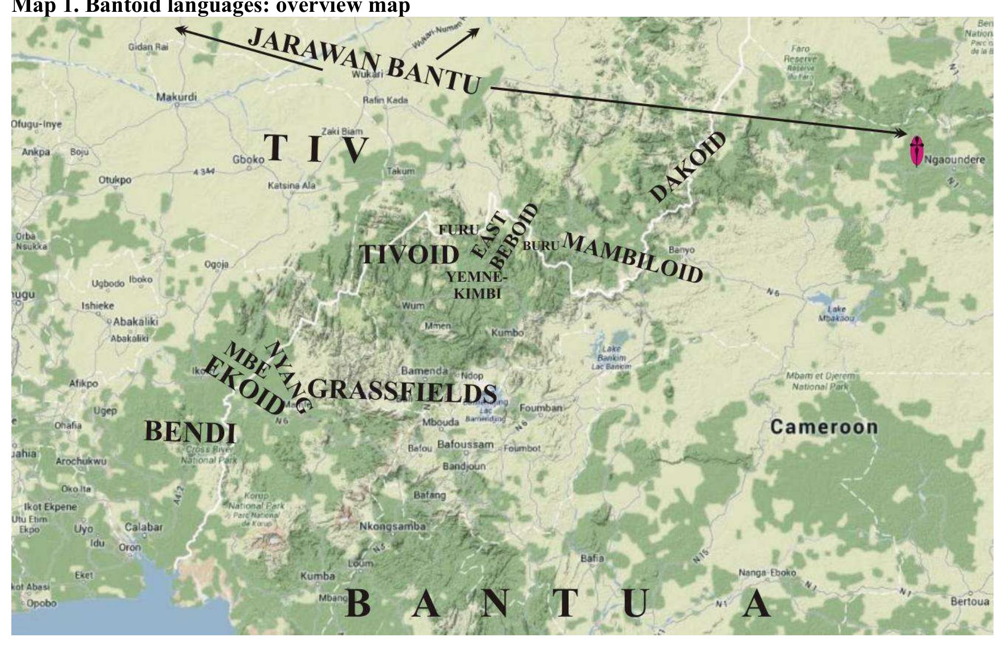 Figure 4 - from The Bantoid languages