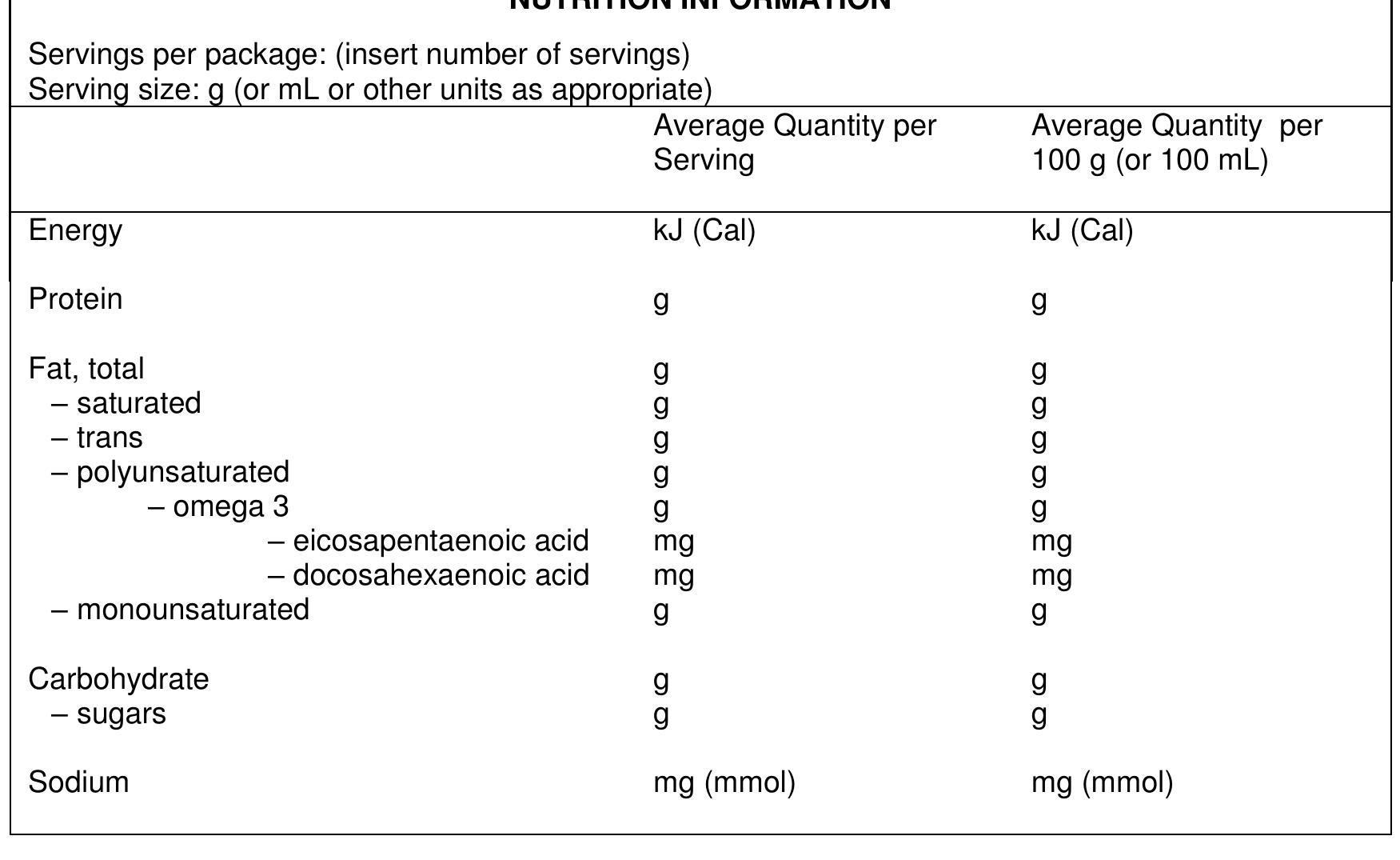 (PDF) Nutrition Information User Guide to Standard 1.2.8 – Nutrition ...