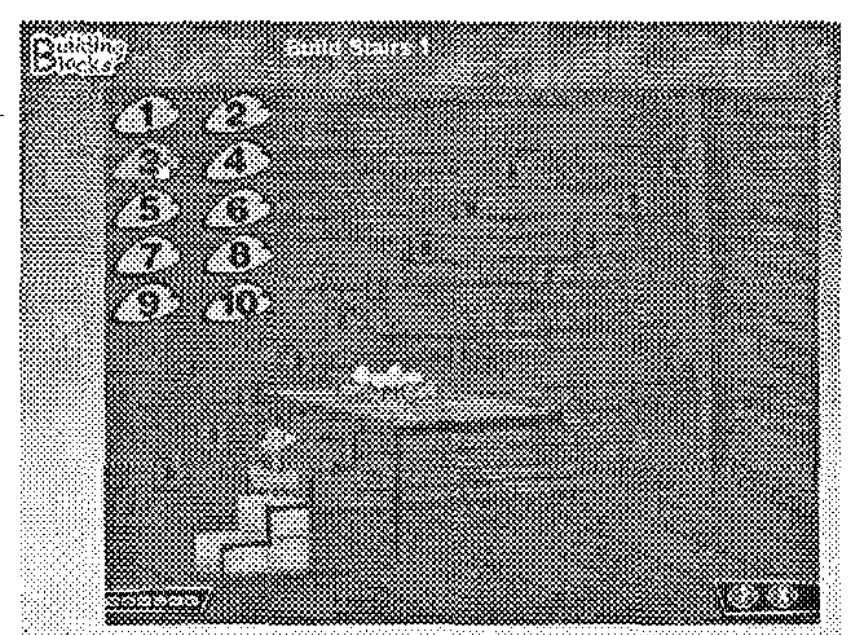 A. counting from any number “build stairs 2”: students