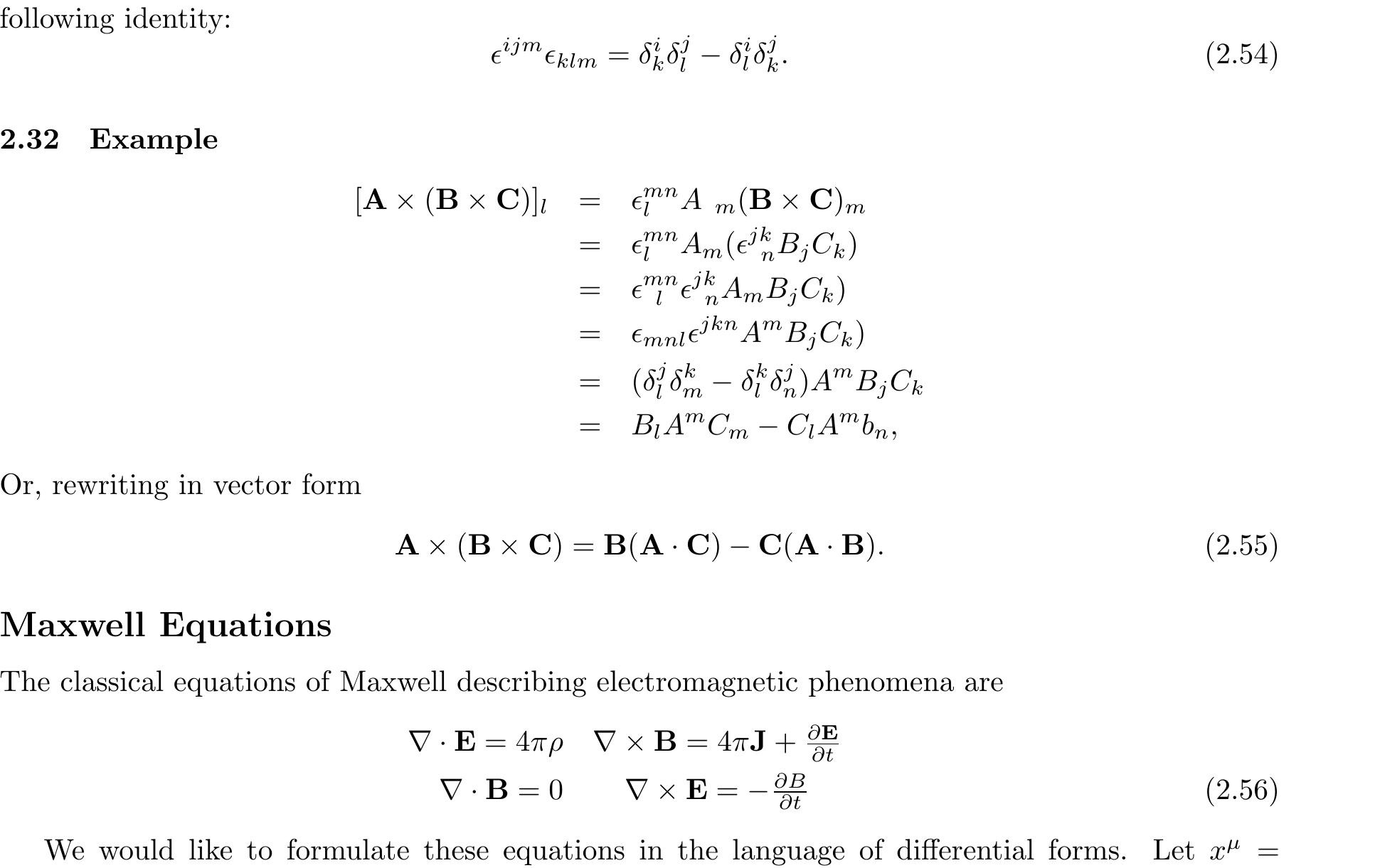 Written in complete detail, maxwell’s 2-form is given by