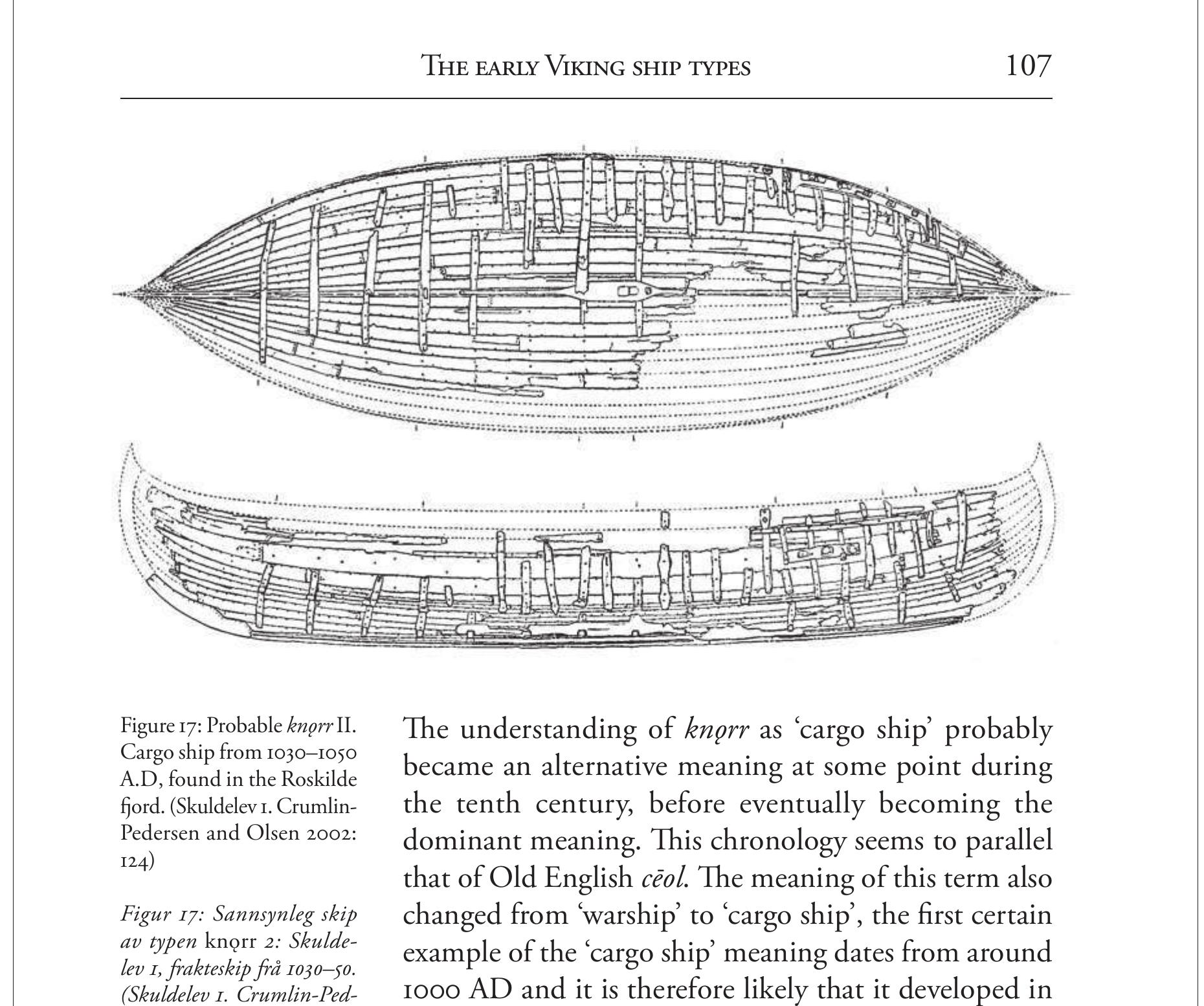Figure 7 - The early Viking ship types