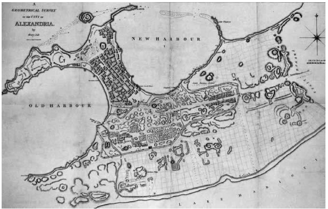 the map of alexandria drawn by henry salt in 1806 — the