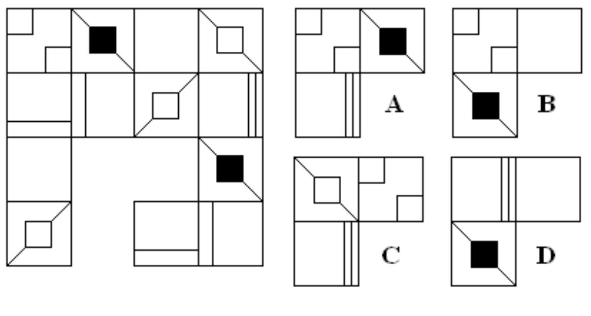 23) which figure completes the grid?