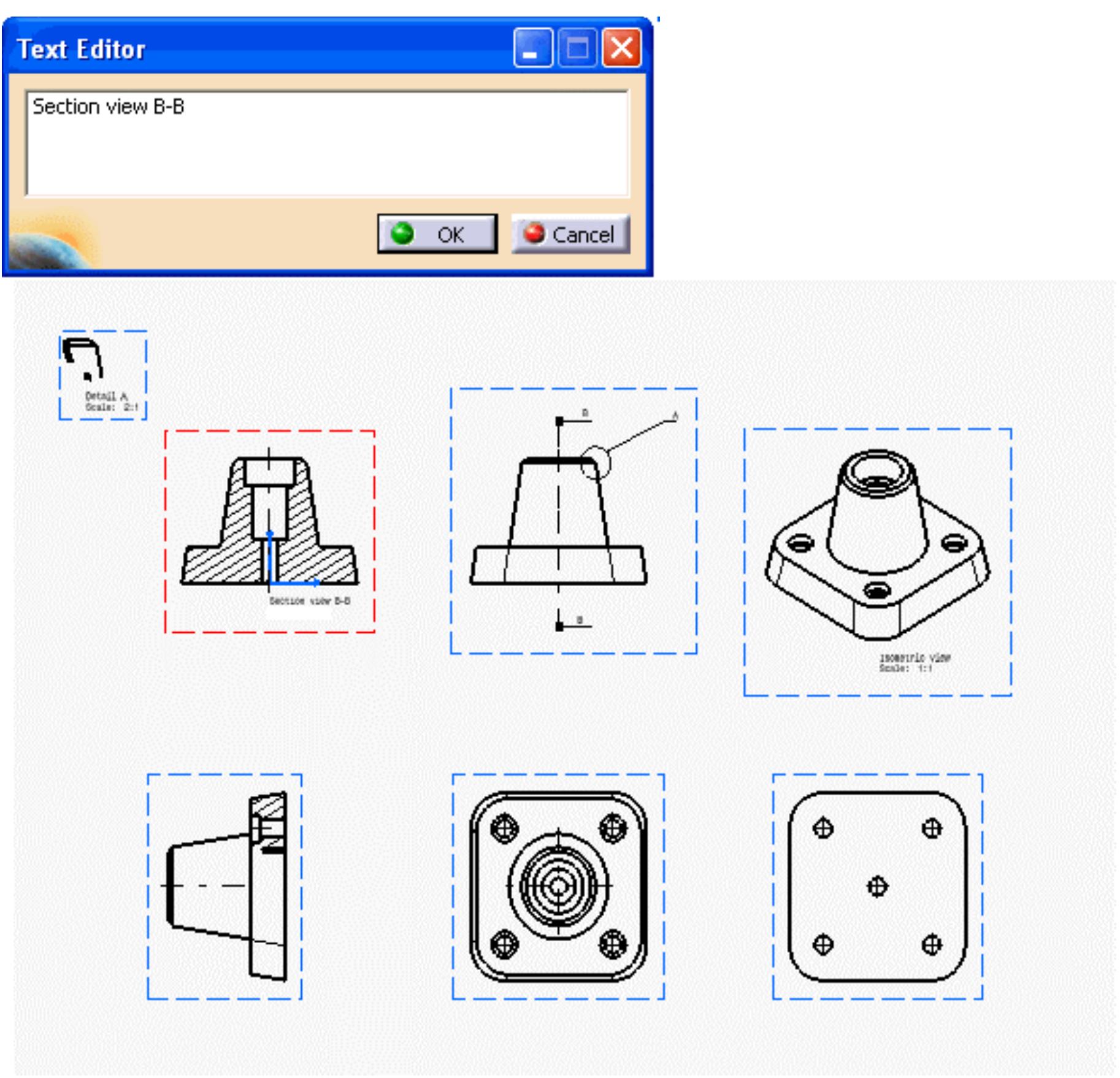 Figure 216 - CATIA Detail Drafting