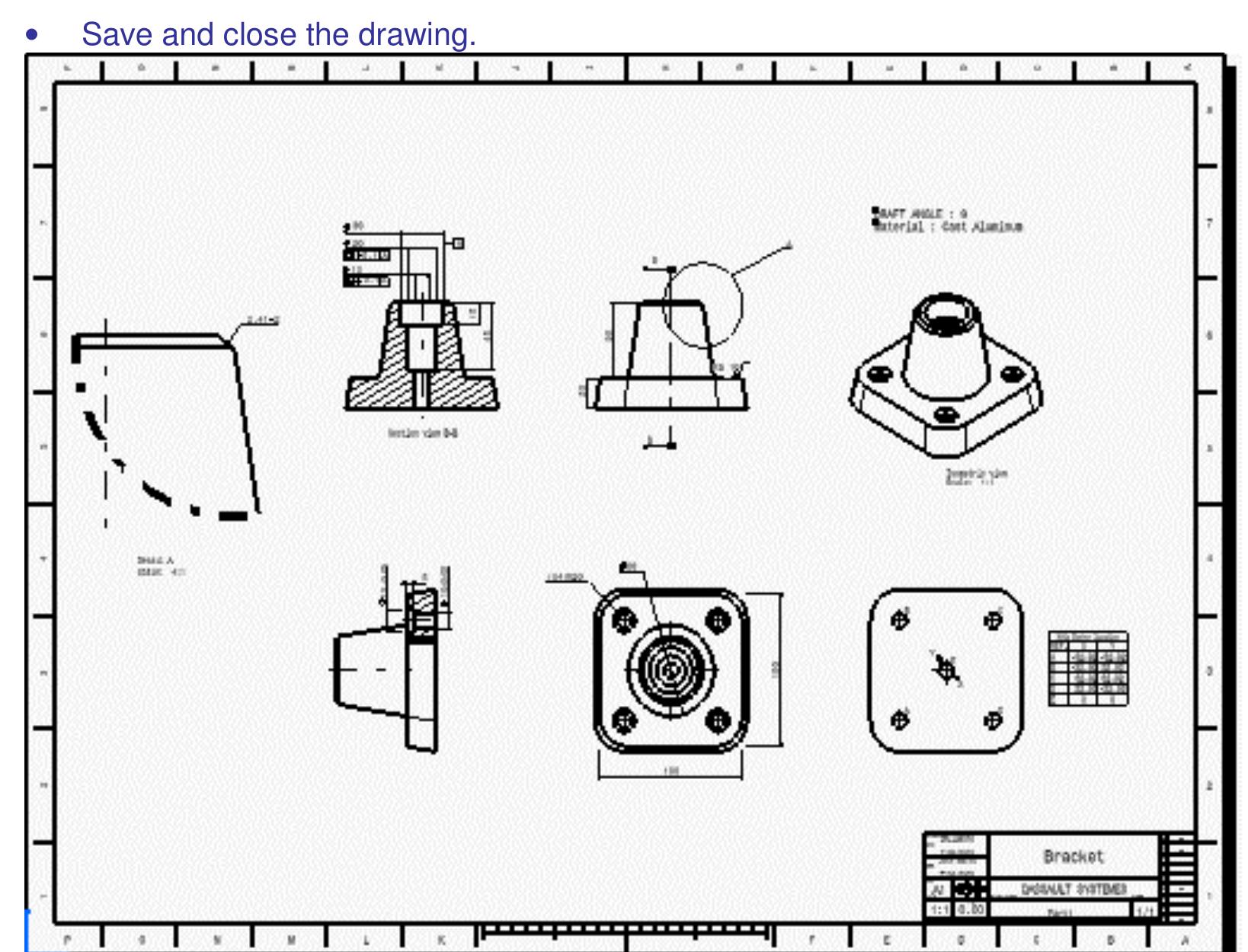 Figure 261 - CATIA Detail Drafting