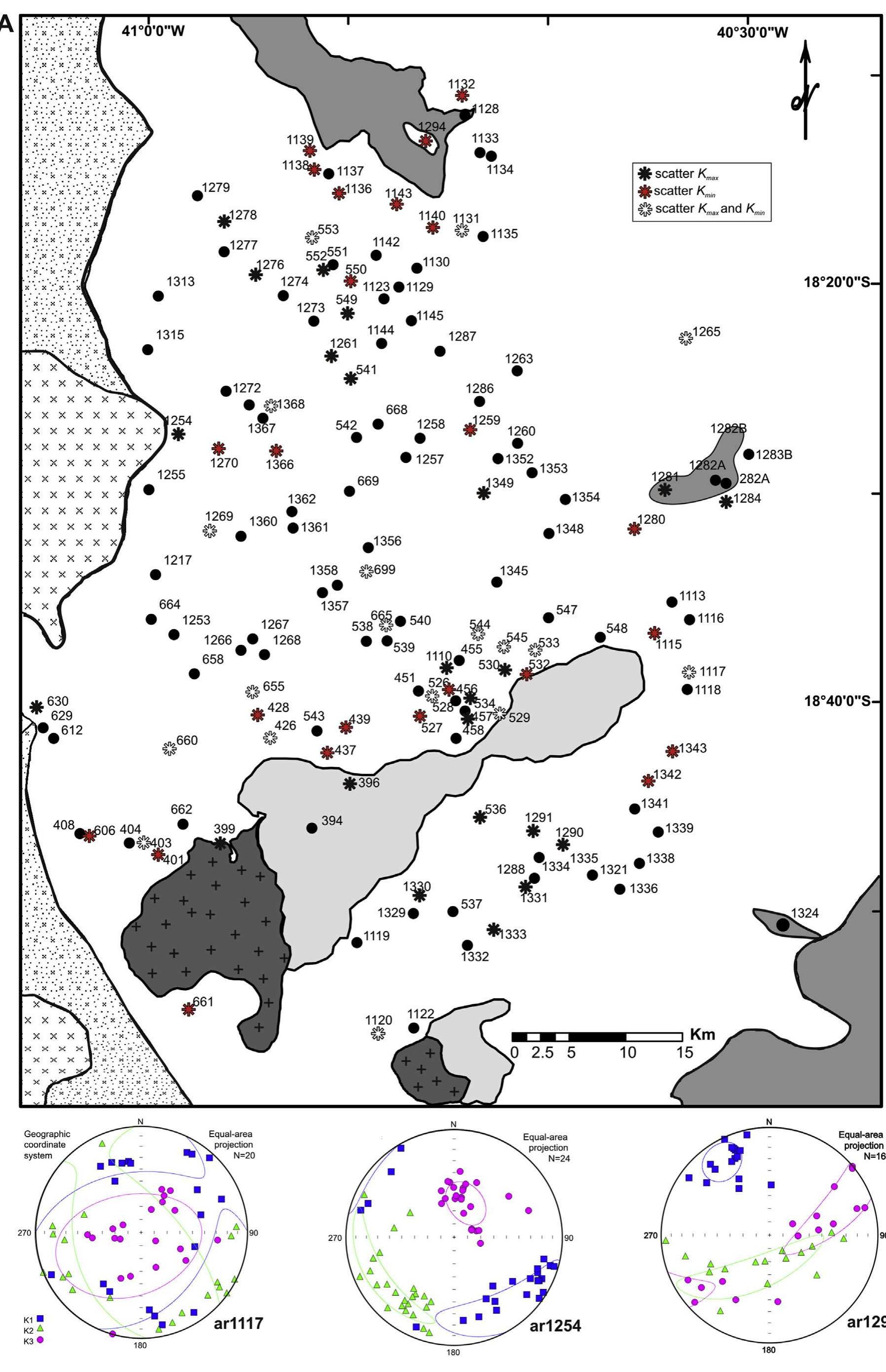 Sketch maps showing: (a) location of the ams sites and some