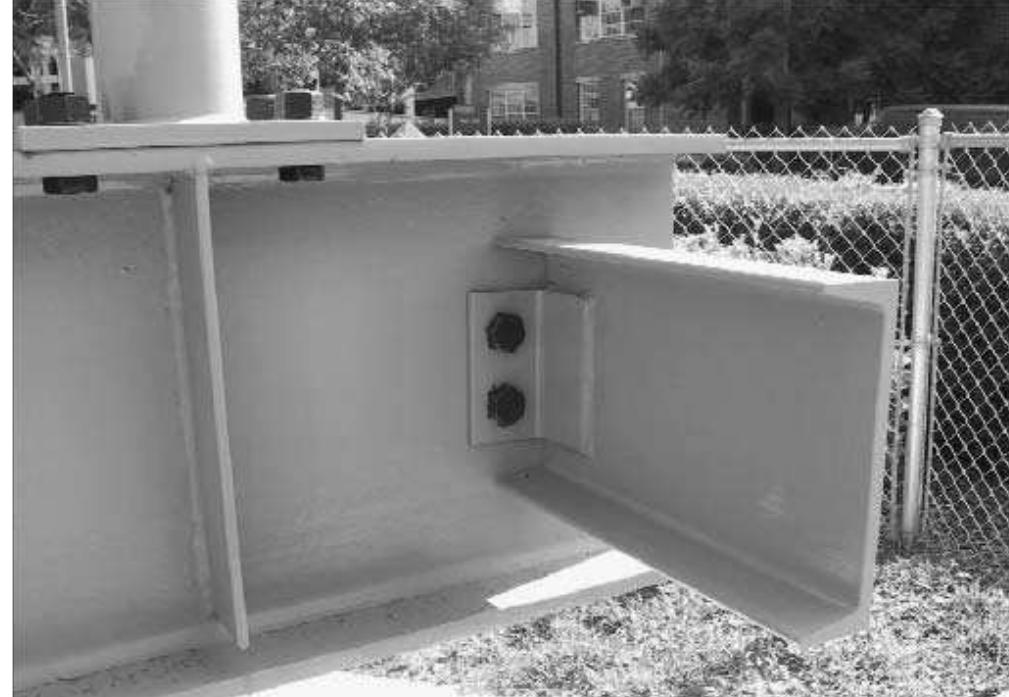 -37. shear connection: bolted-welded single-angle girder b4/