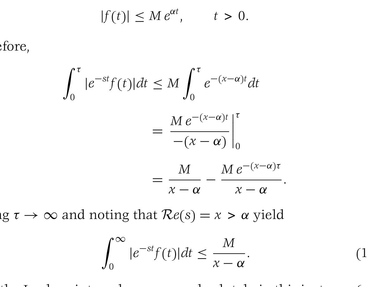 Figure 8 - The Laplace Transform - Theory and Applications