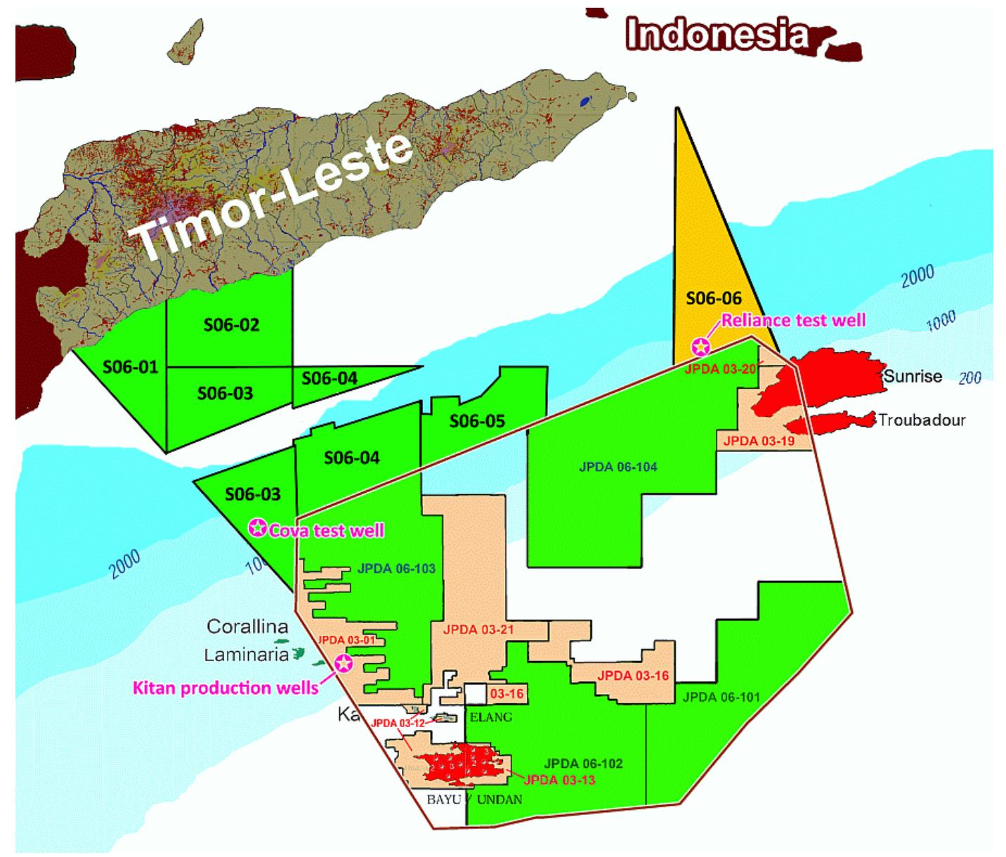 Map showing the fields within jpda and block of current pscs