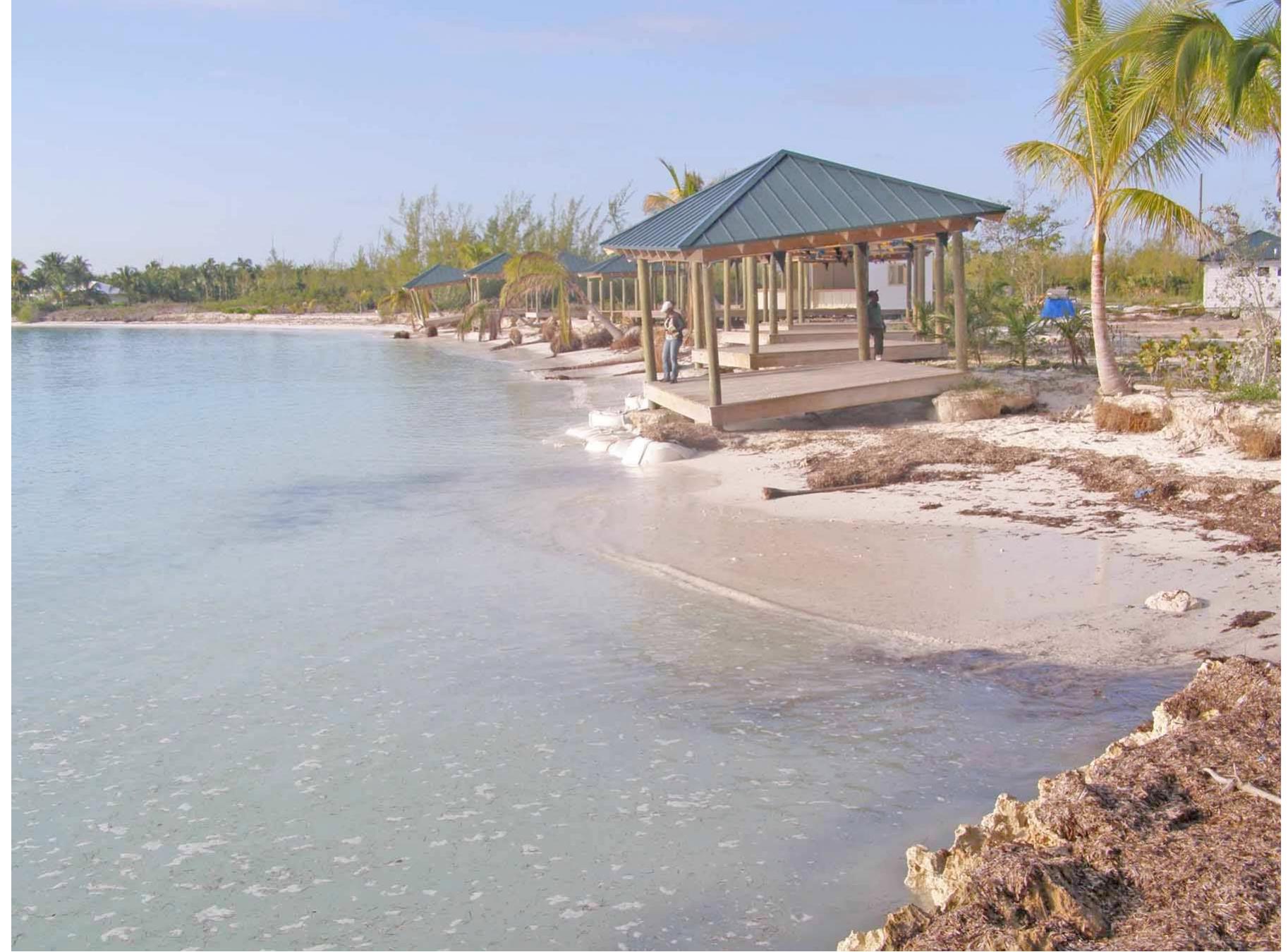 F igure 2. eroding area of treasure cay beach. erosion