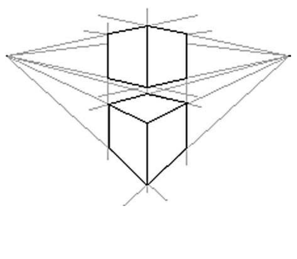 8 | illustration of two-point perspective.