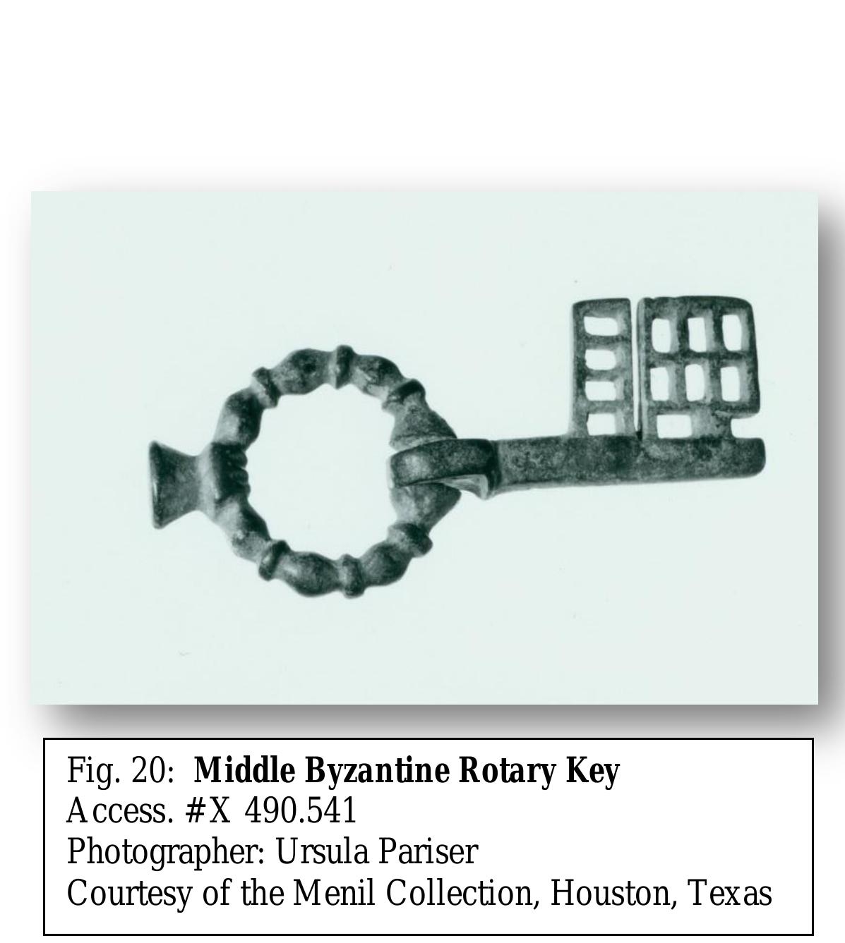 Figure 24 - A Typology of Roman Locks and Keys