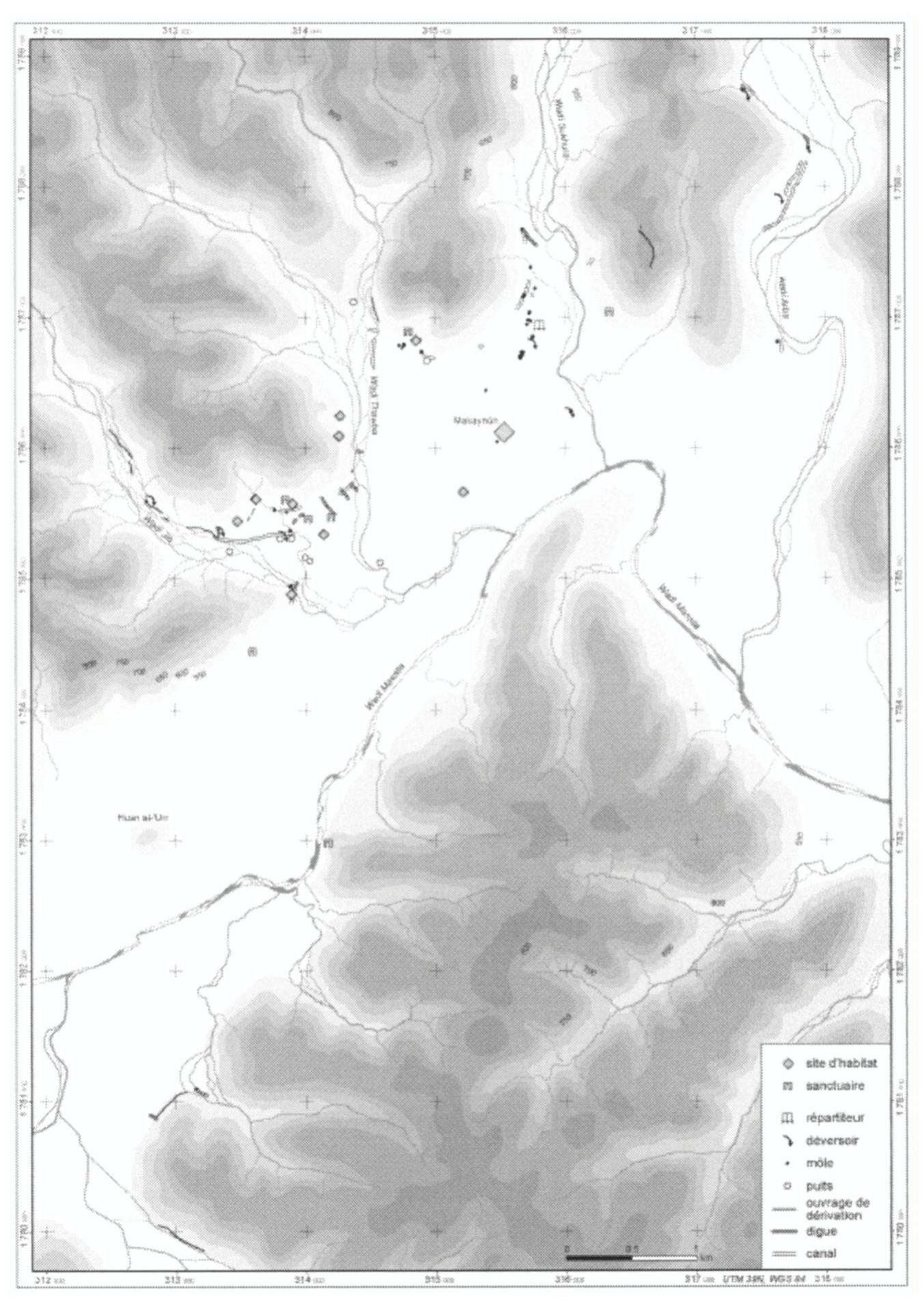 A map of the territory of makayniin, showing the different