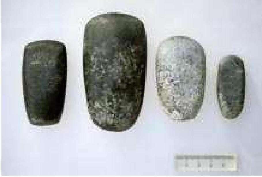 : period |: polished stone axes. © c. jarrige from the