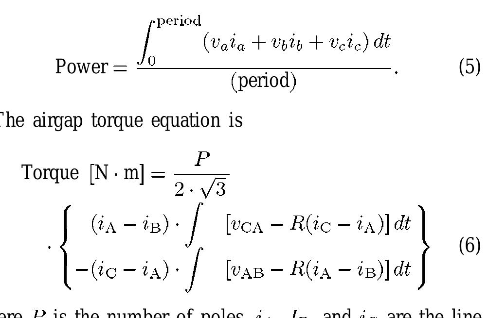 The input ‘power of a three-phase induction motor is the