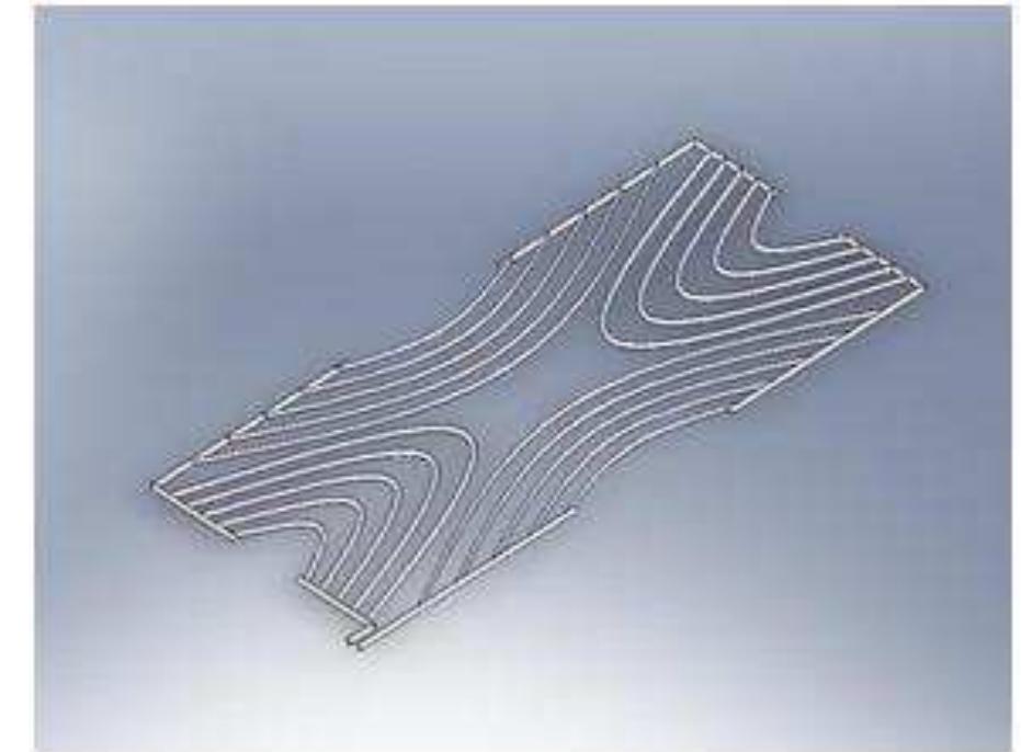 Web flow design fig.3: serpentine flow design