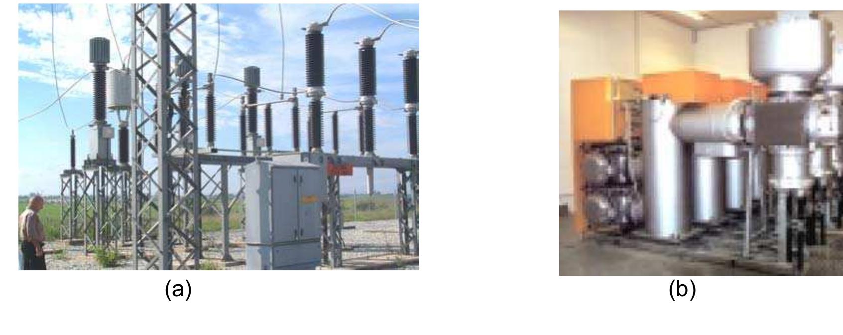 8: typical 132 kv substations: outdoor (a) and indoor gis