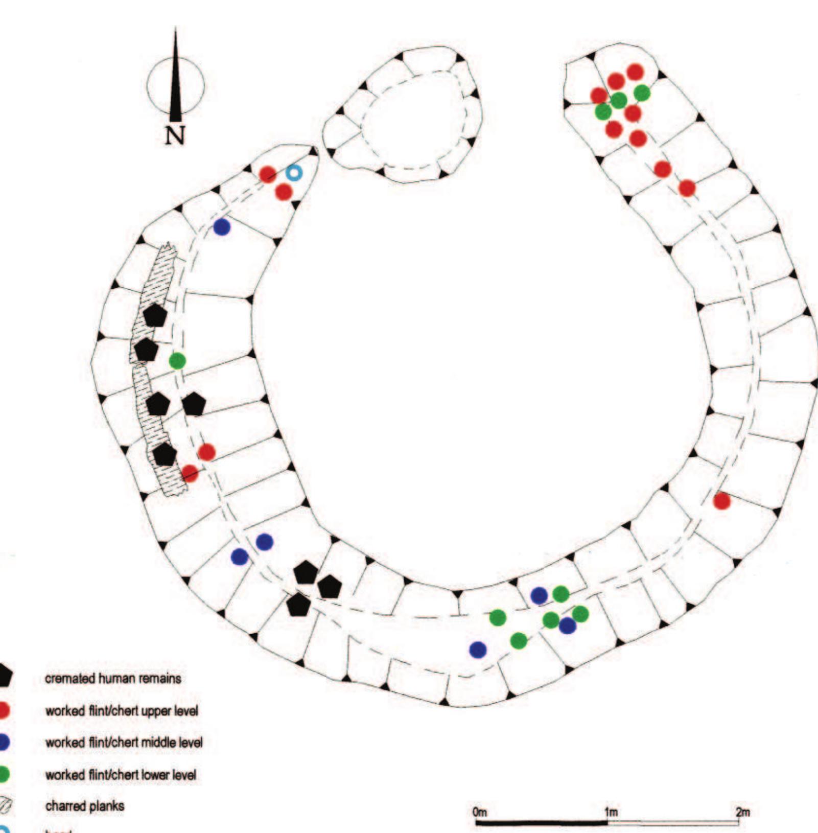 Illus. 4—schematic drawing of structure f (ring-ditch),