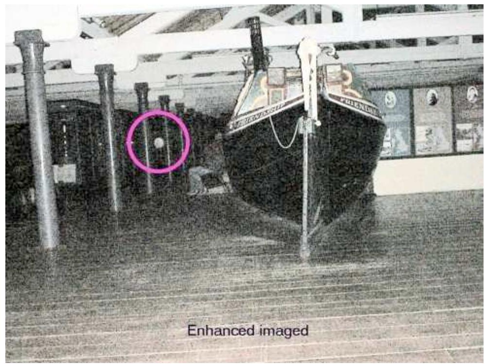 Picture 1. one of the earliest lightball images captured in