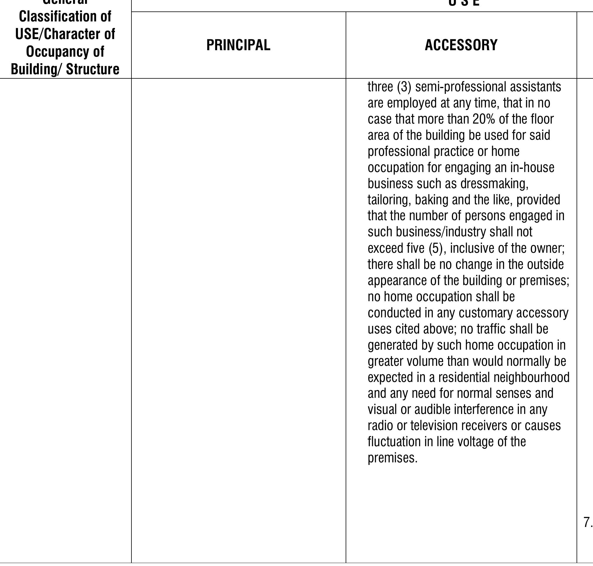 Table 1 - RULE VII & VIII