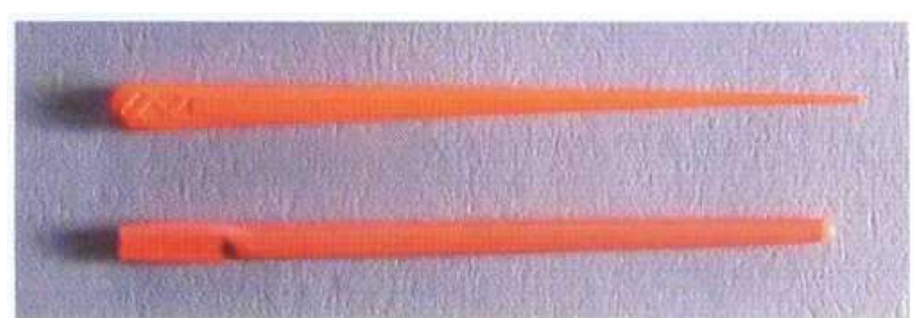 -10 nonstandardized (top) and standardized (bot- tom) cones.