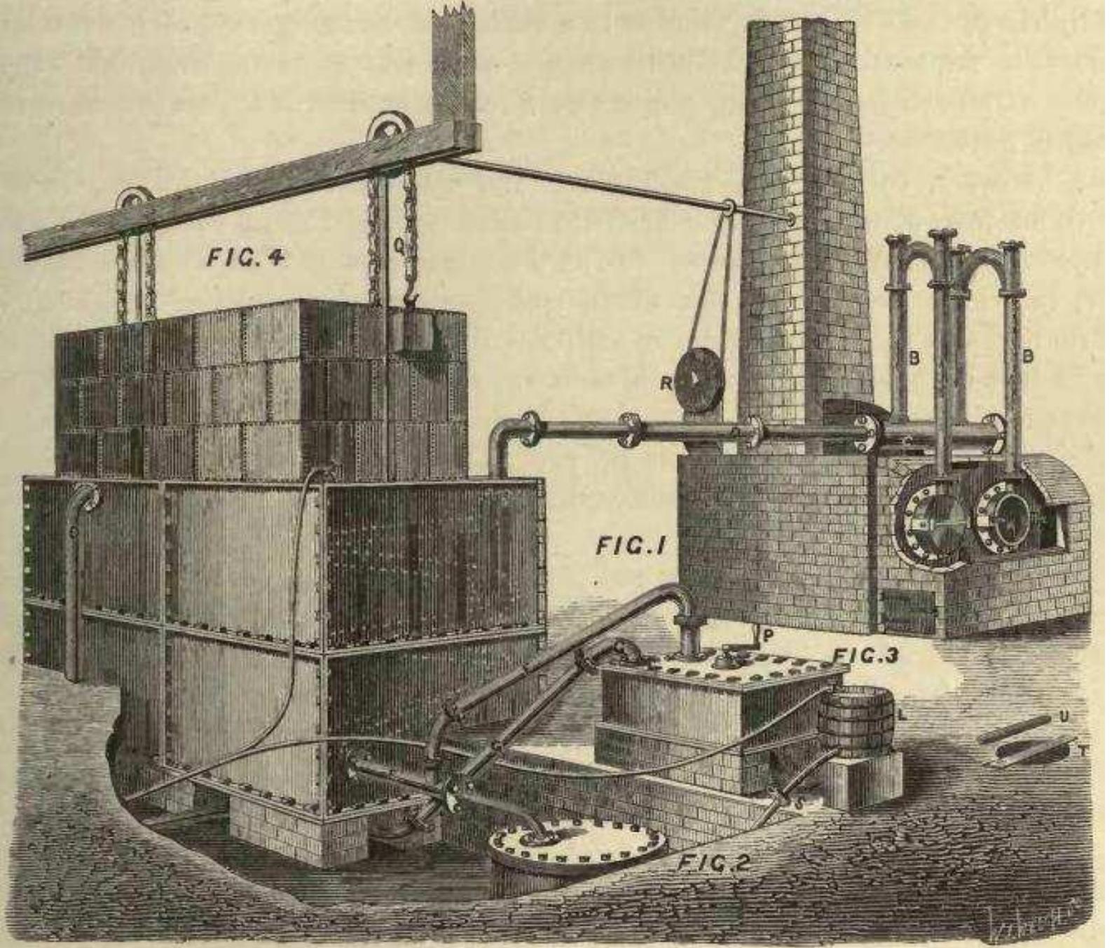 The gasworks built by clegg for ackerman, a famous london