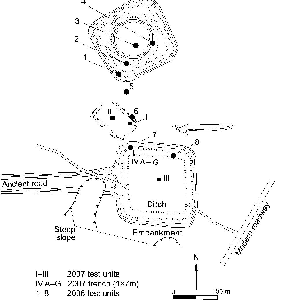 Plan of the jaco sa site. drawing by s. saunaluoma, w.