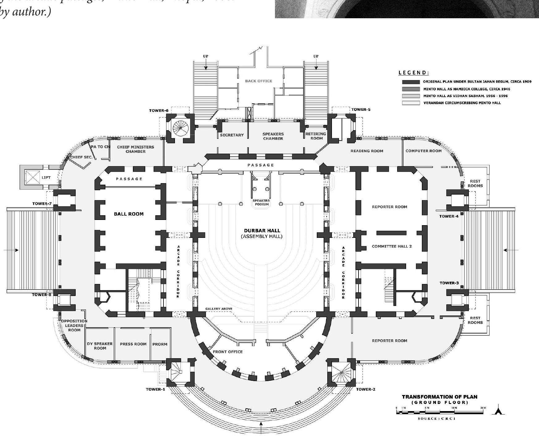 The transforming building plan of minto hall showing the