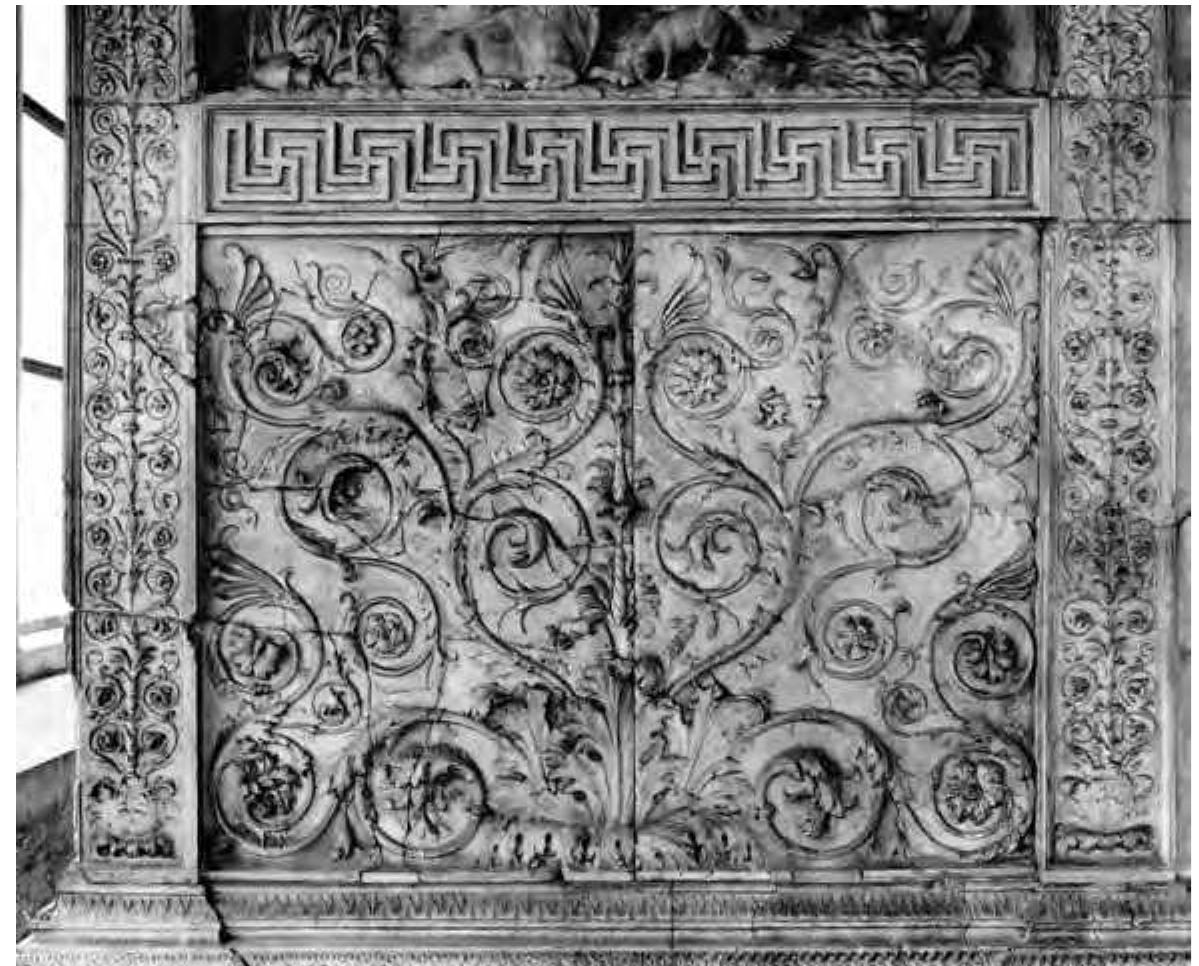 14. vegetal frieze belonging to the left wall of the east