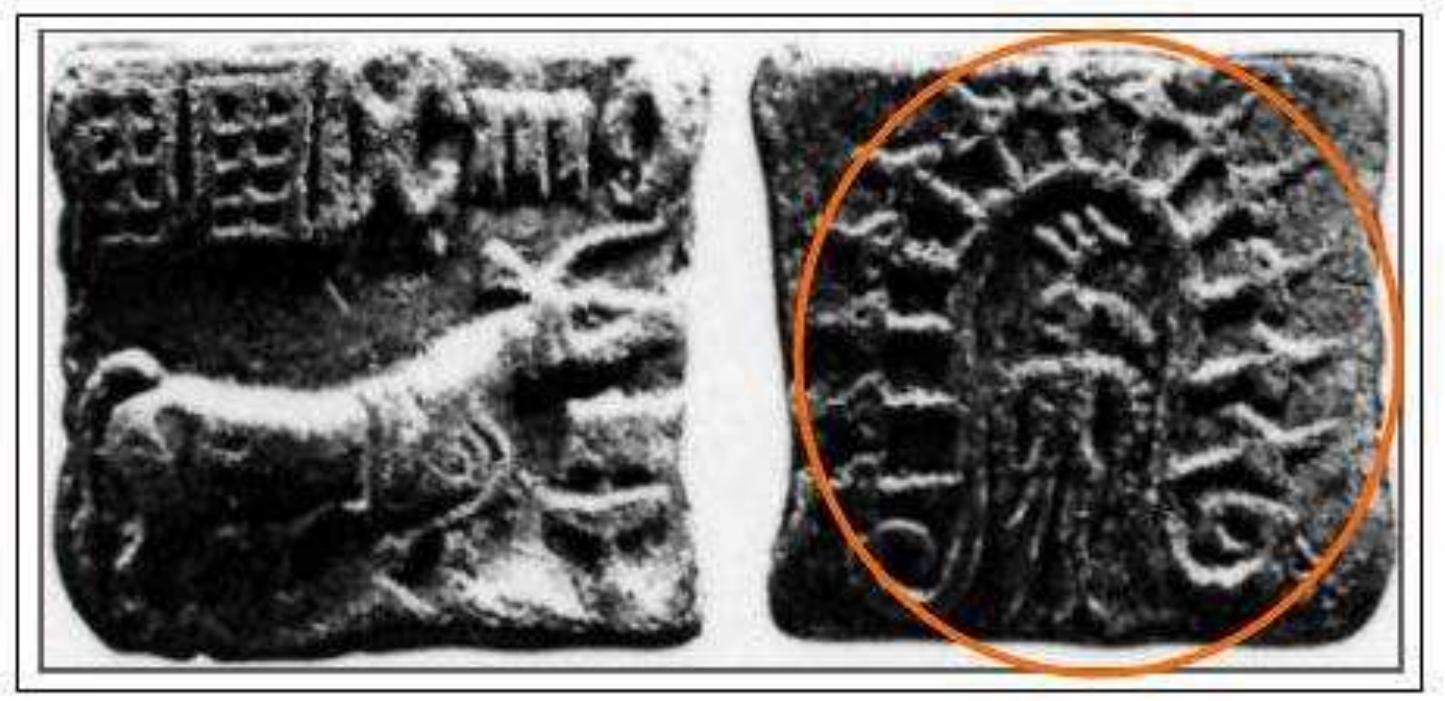 There are a number of seals and tablets that show an arched