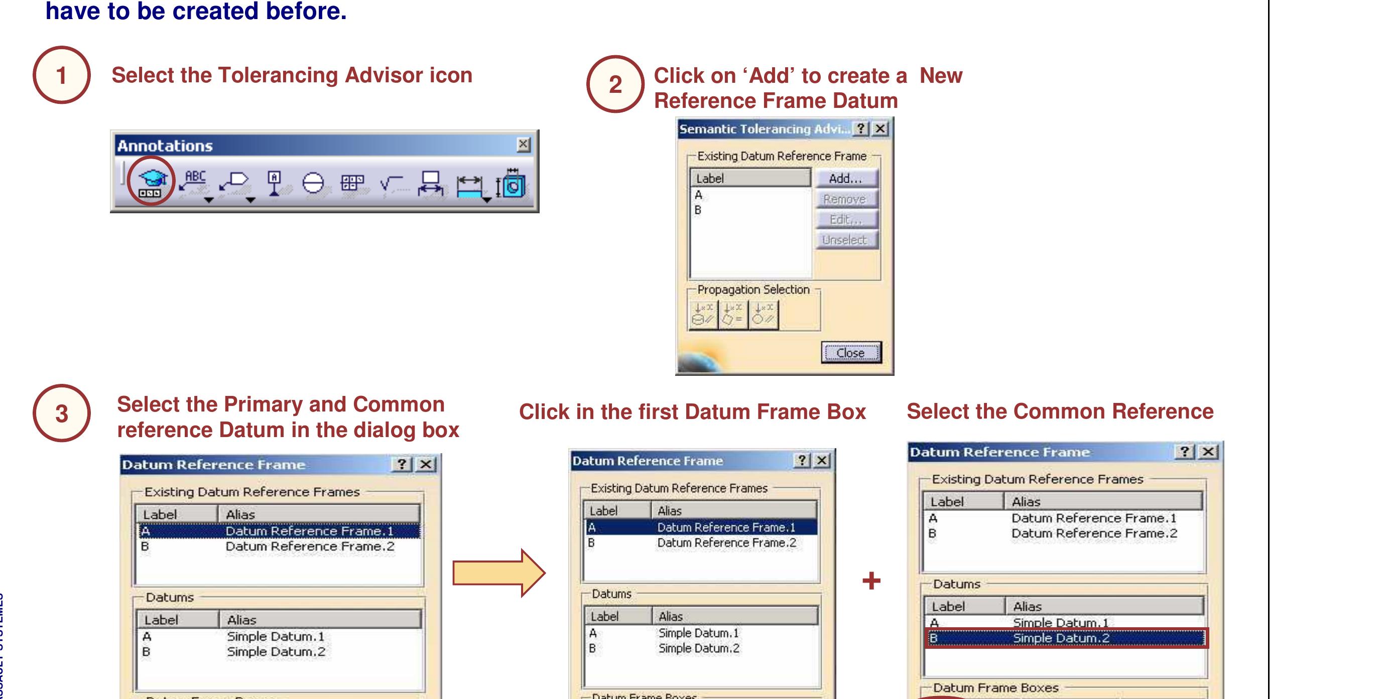 Figure 28 - 3D functional tolerancing and annotation CATIA