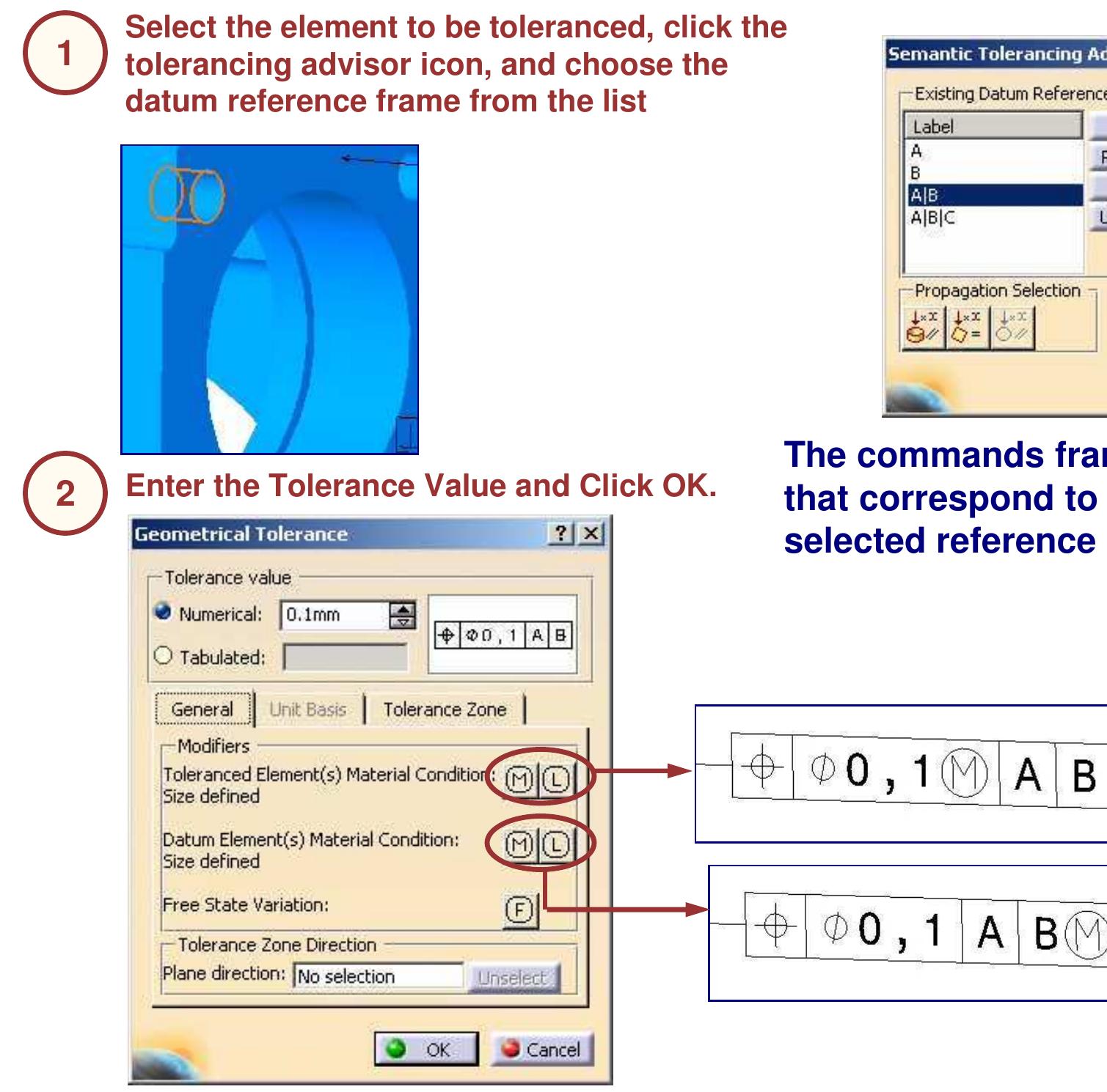 Figure 38 - 3D functional tolerancing and annotation CATIA