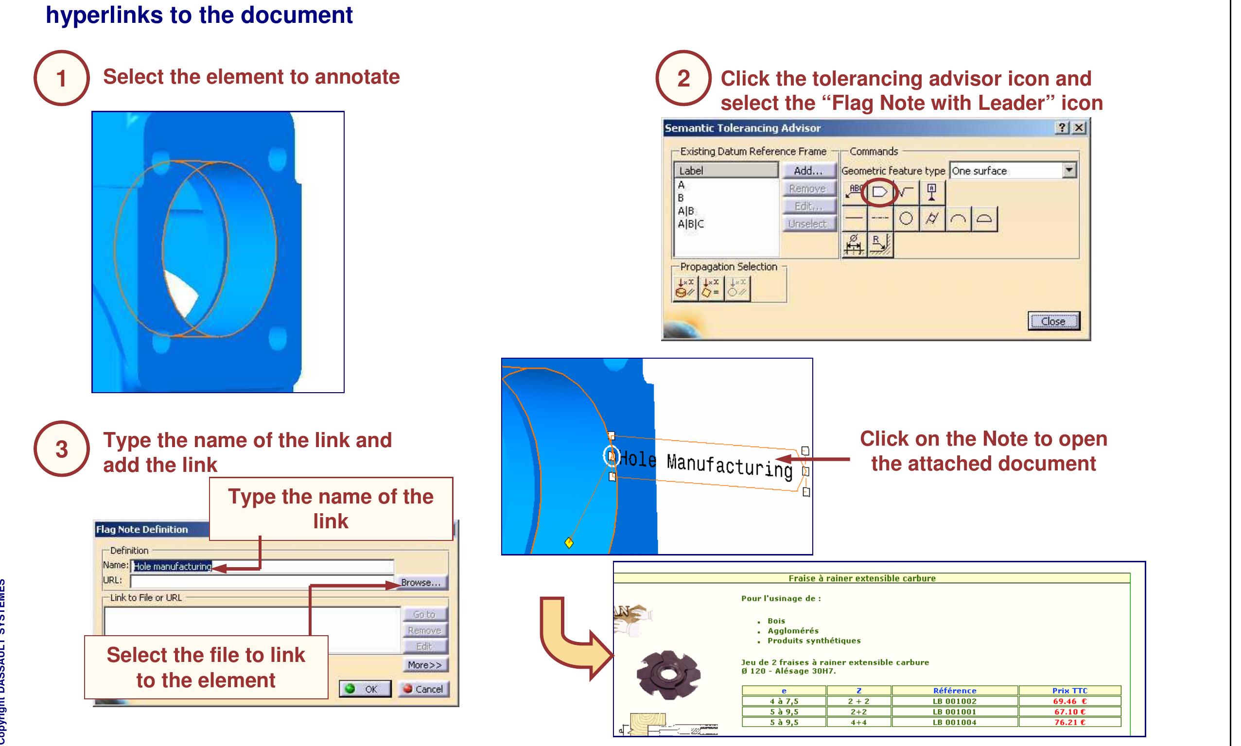 Figure 52 - 3D functional tolerancing and annotation CATIA