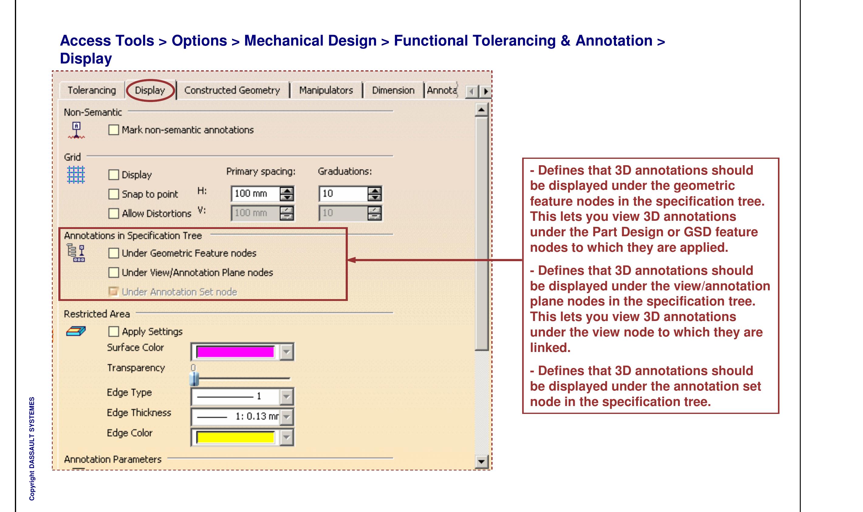 Fta settings - display (2/3)